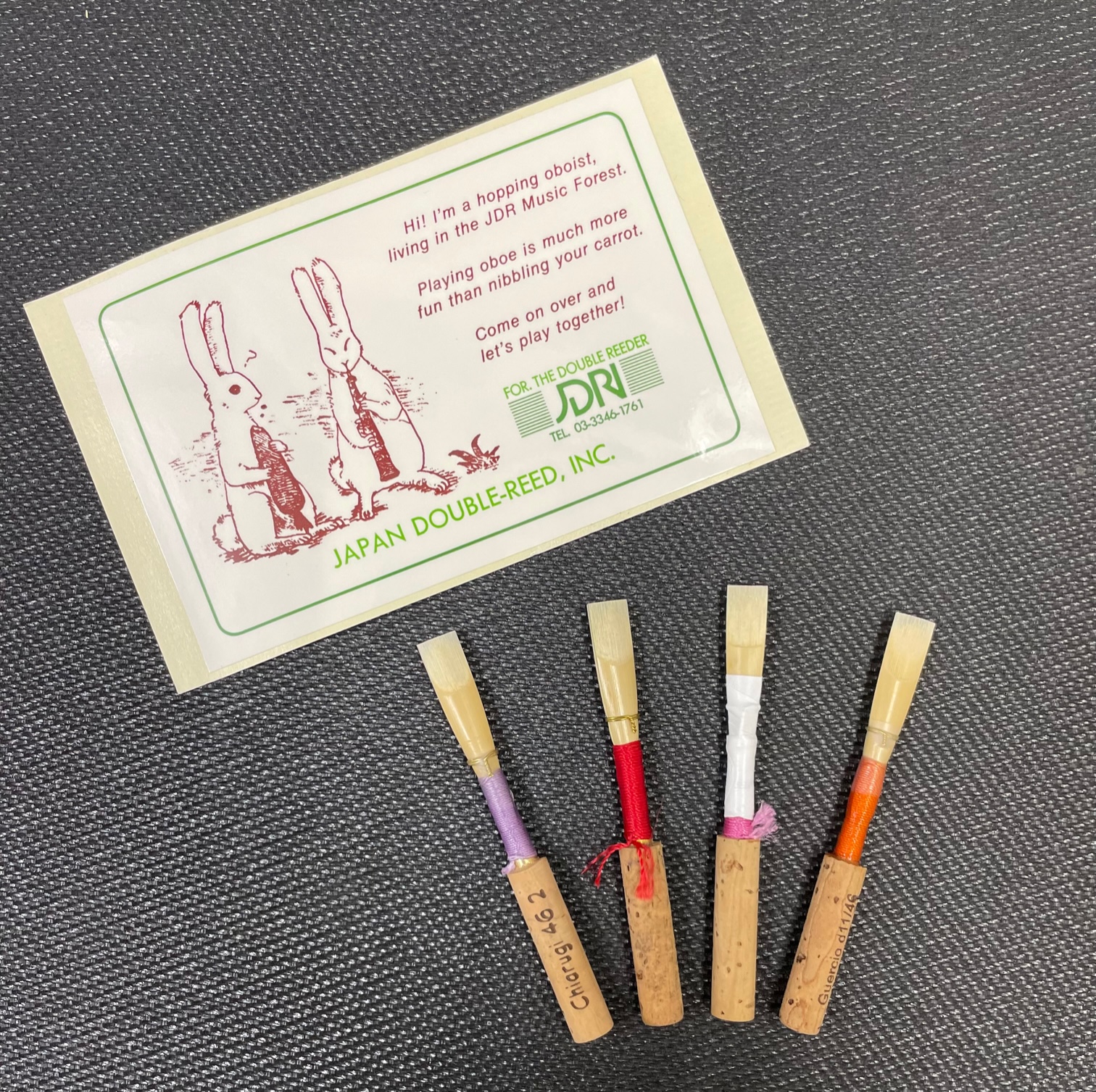 完成リードに新しい仲間達が！（岡崎） - 日本ダブルリード株式会社-オーボエ、バスーン（ファゴット）の専門店