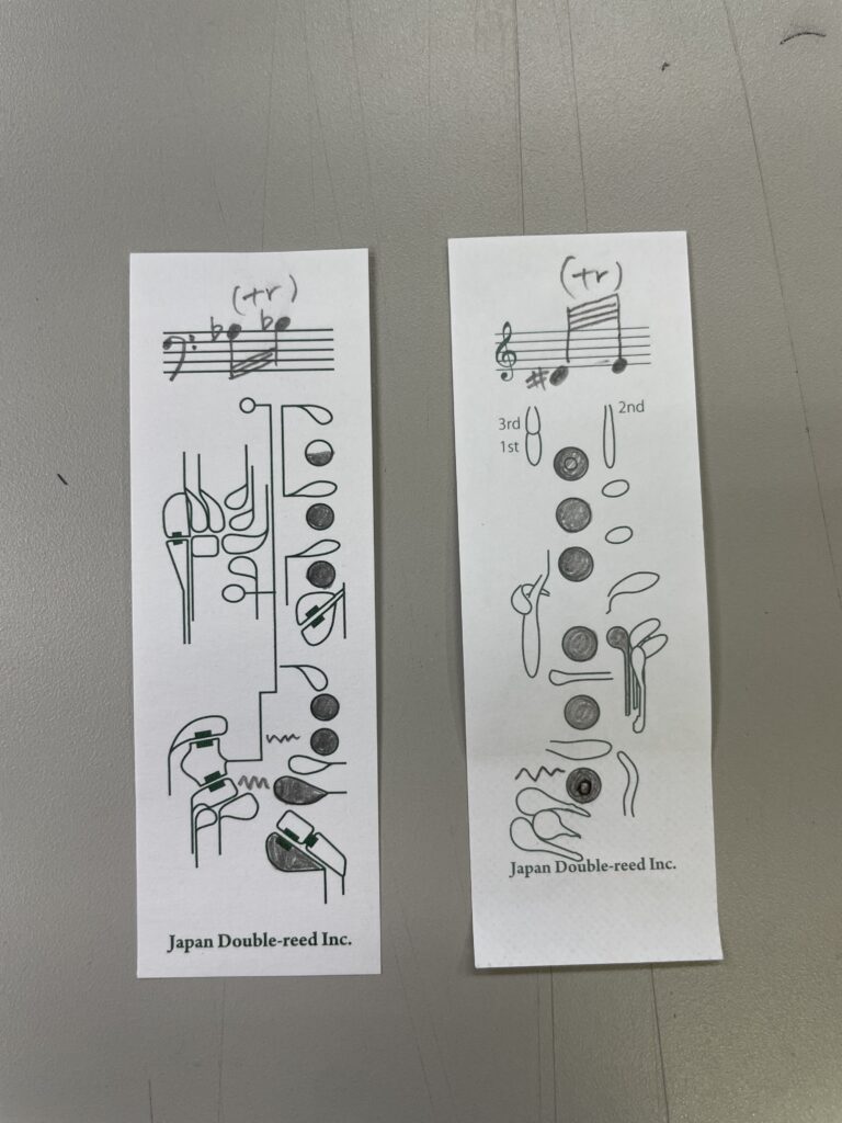 トリルの運指、替指にはこのアイテム！(八木) - 日本ダブルリード株式会社-オーボエ、バスーン（ファゴット）の専門店